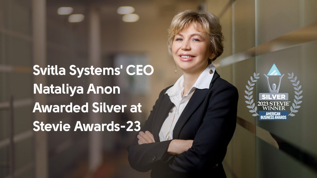 Svitla CEO's Triumph: Silver in 2023 Stevie Awards