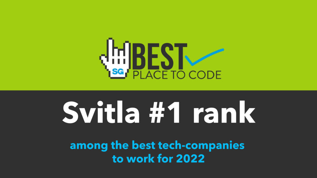 Svitla Systems #1 in Best Place to Code Awards!