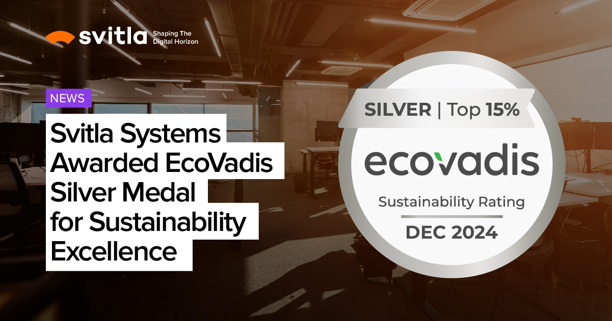 Svitla Receives EcoVadis Silver Medal | Svitla Systems