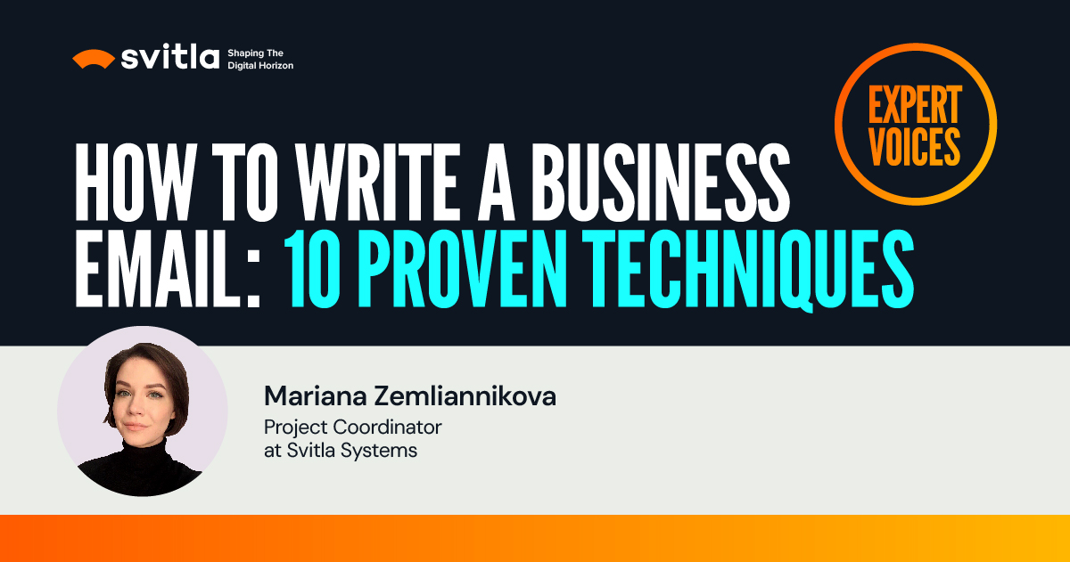 How to Write a Professional Business Email | Svitla Systems