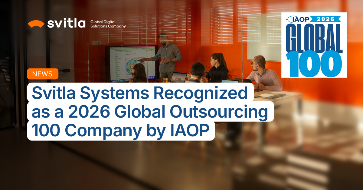 Svitla Systems Recognized as a 2026 Global Outsourcing 100 Company by IAOP®